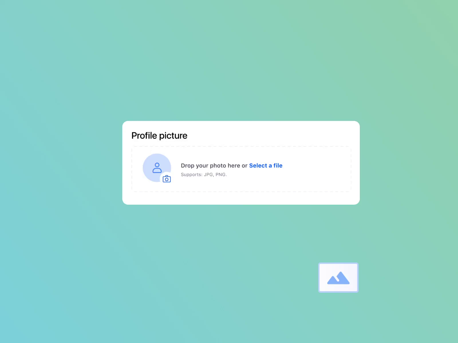 Profile picture upload UI microinteraction by Alexandre Schrammel on ...