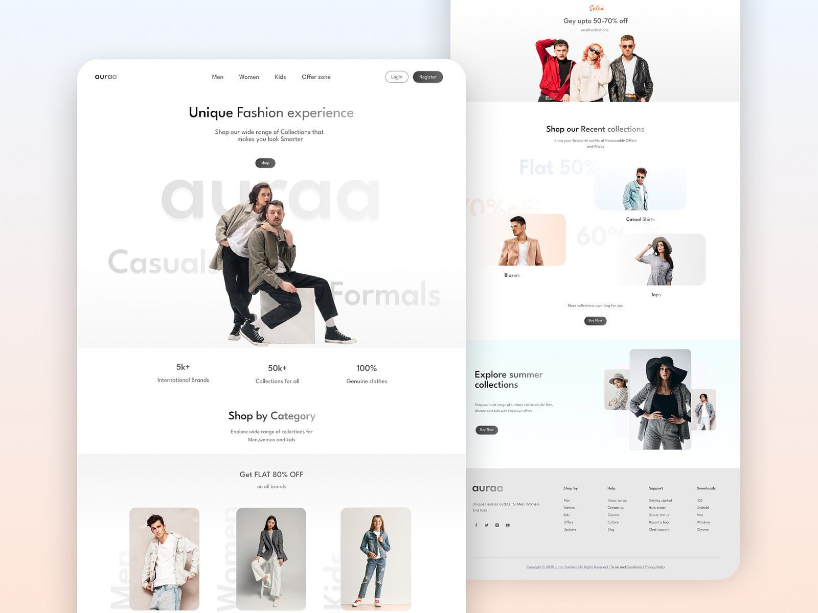 Fashion website UI design by Nivin on Dribbble