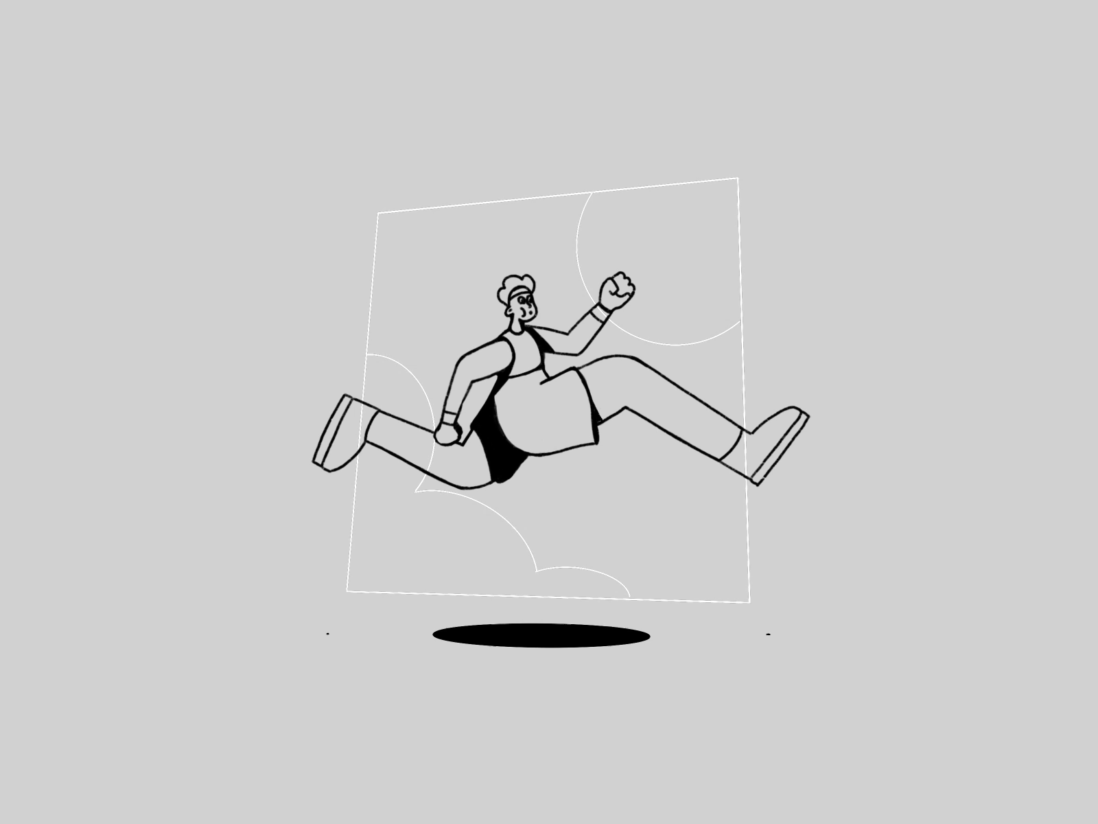Running at night by Daan Snels on Dribbble