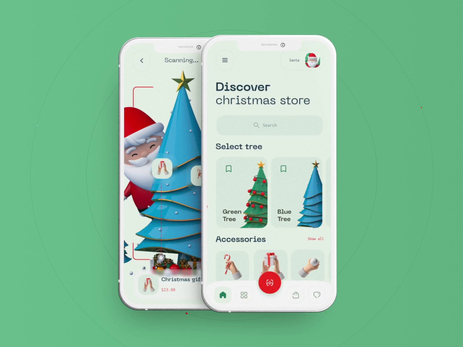 Christmas App by takasho® on Dribbble