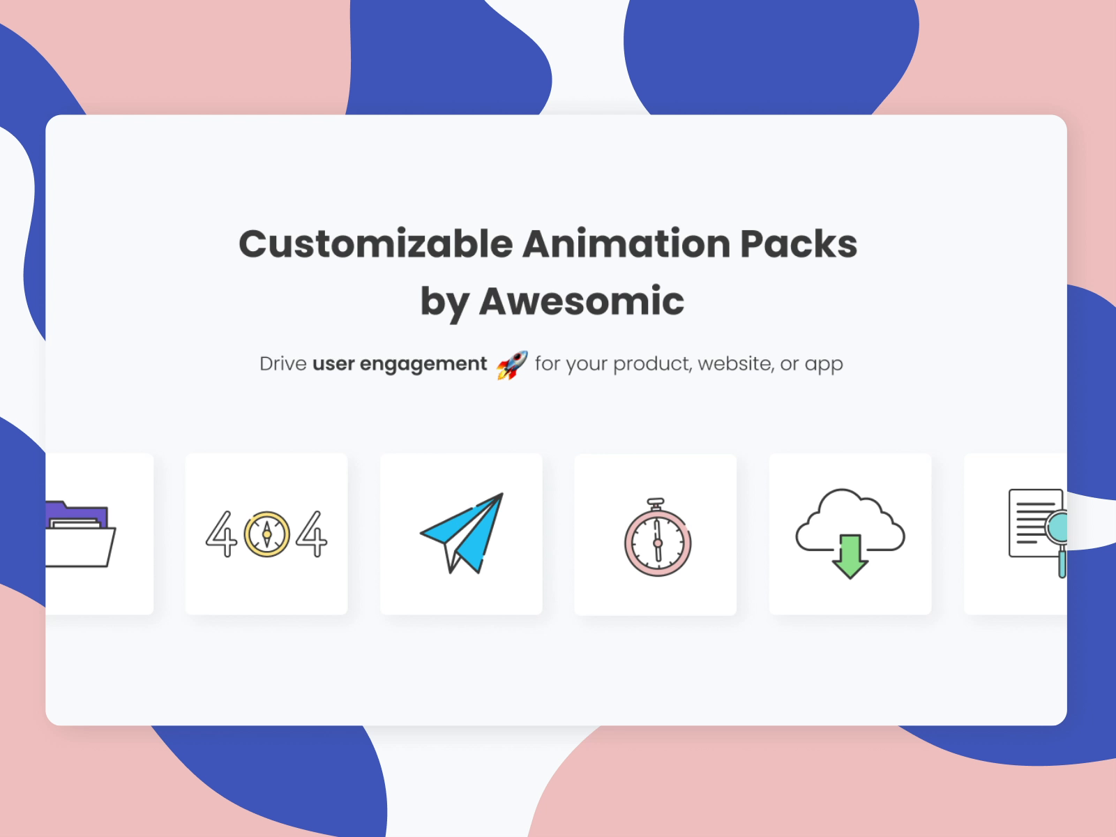 Customizable Free UI Animations! by Awesomic on Dribbble