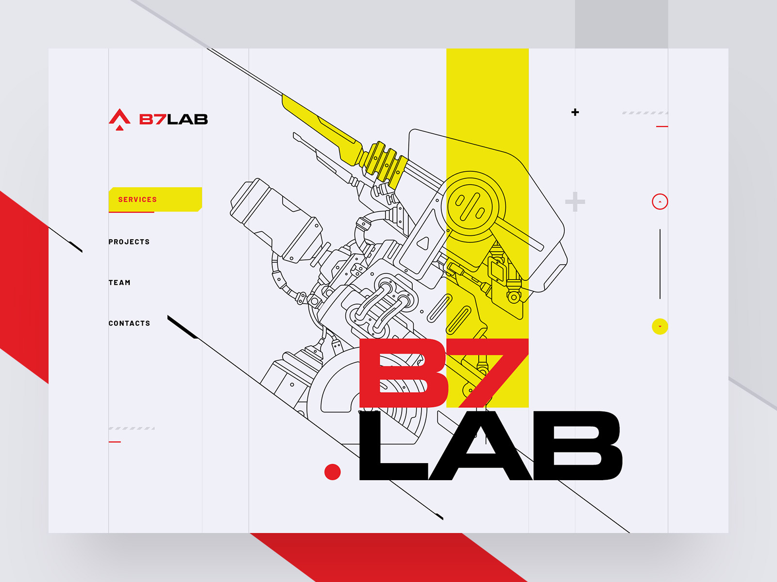B7 Lab / Web site design / Animation by Mike | Creative Mints on Dribbble