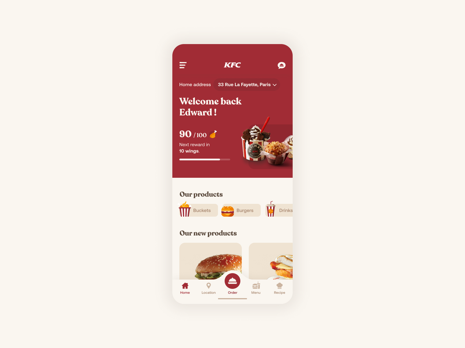 KFC - Homepage Animation by Dimitri Allanic on Dribbble