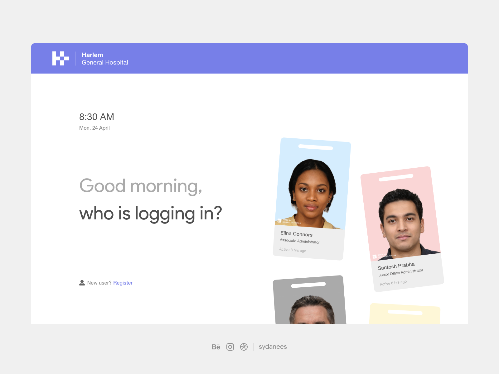 Multi account Login page by Syed Anees on Dribbble