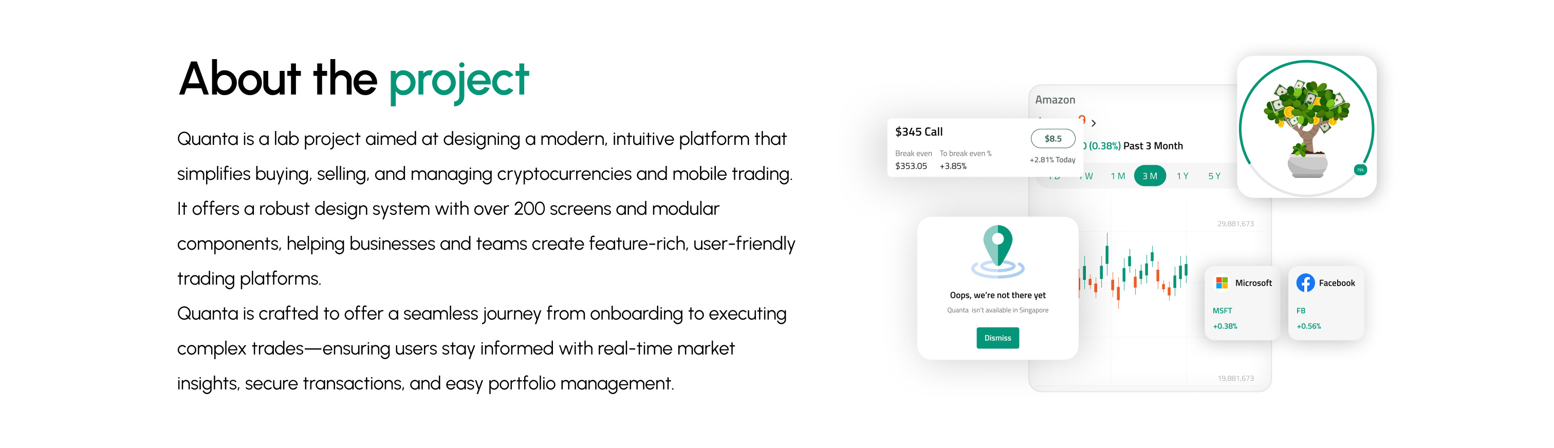 Quanta | Crypto Trading Mobile App UI UX Design Case Study by Clyro: UI/UX Design Agency on Dribbble