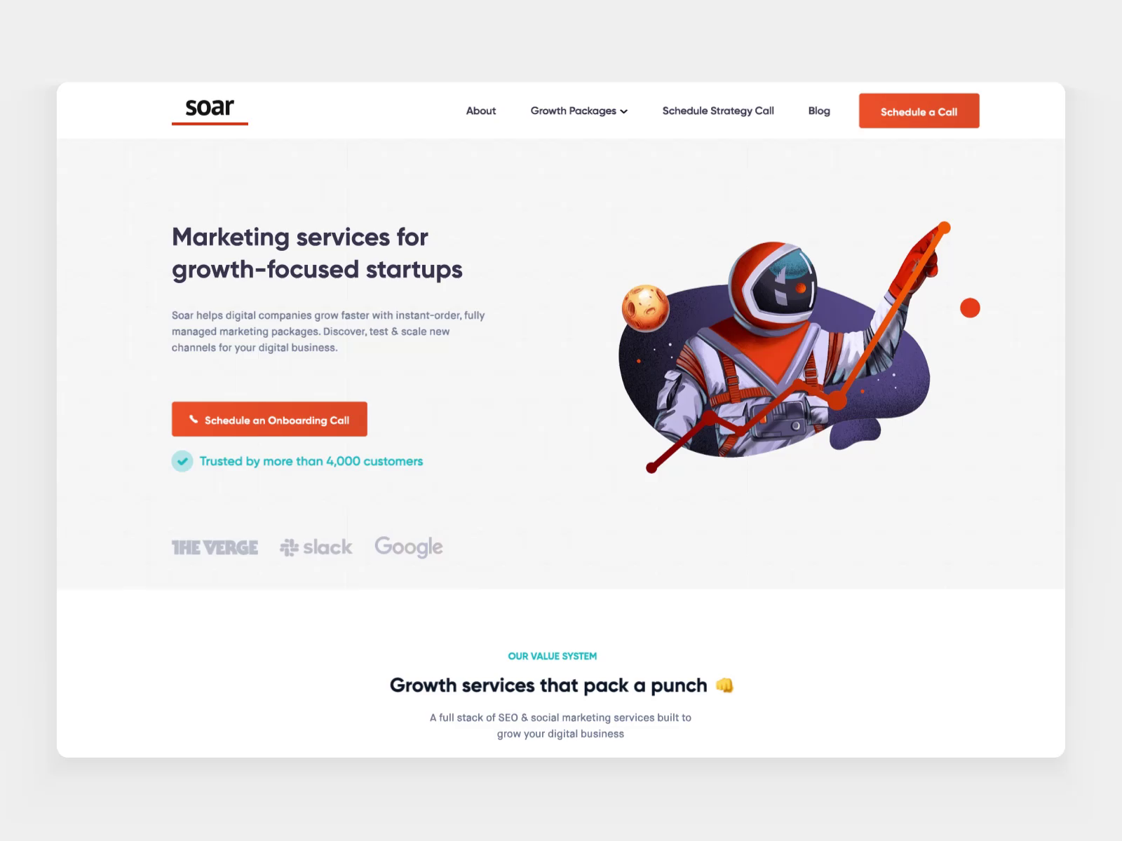 Soar - Marketing Agency Website Design by Stelian Subotin on Dribbble
