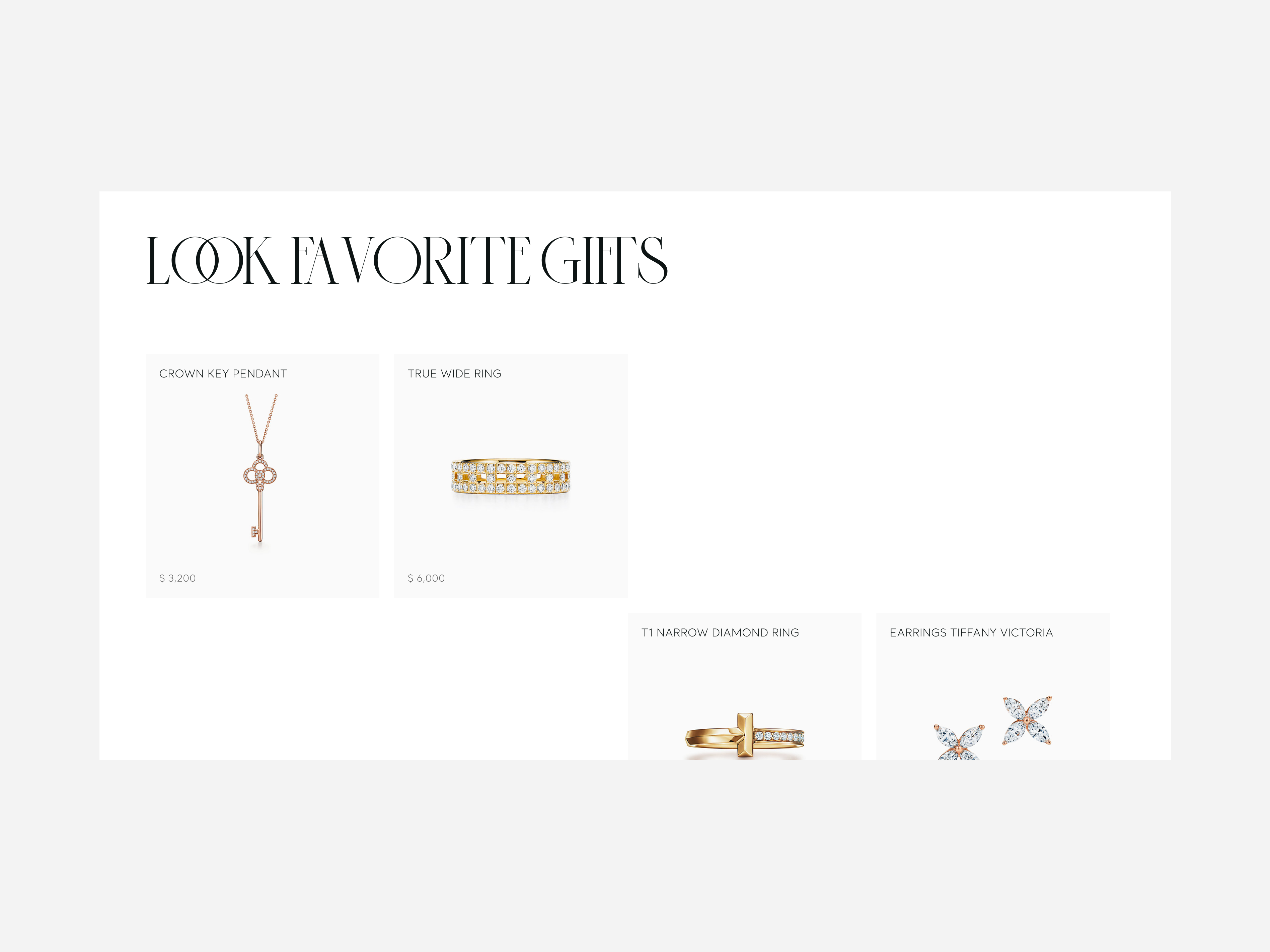 Tiffany & Co — redesign website. Catalog & Product Page by Evgeny ...