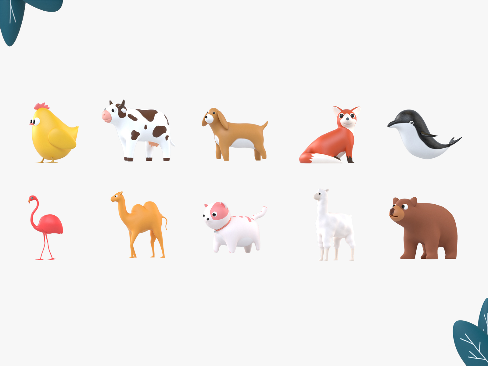 3D Animated Animals Vol. 2 by Krafted on Dribbble