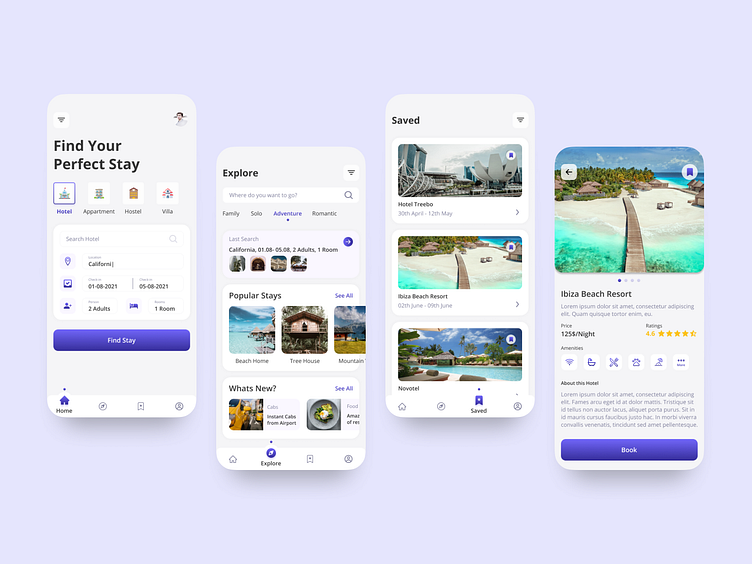Travel Booking App Design by Vari Sonigra for OneClick IT Consultancy ...