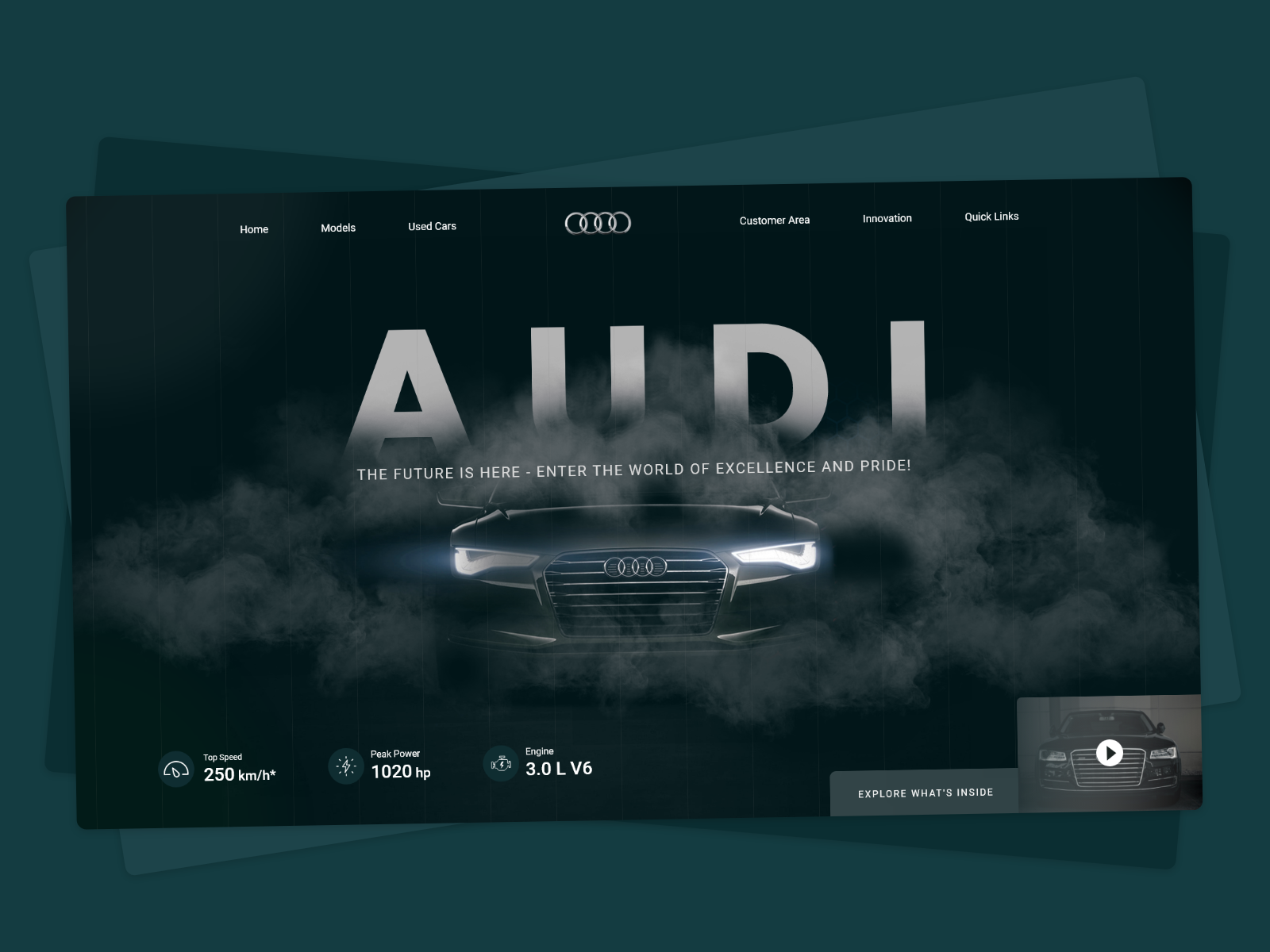 Landing Page : Buy Audi by Resourcifi on Dribbble