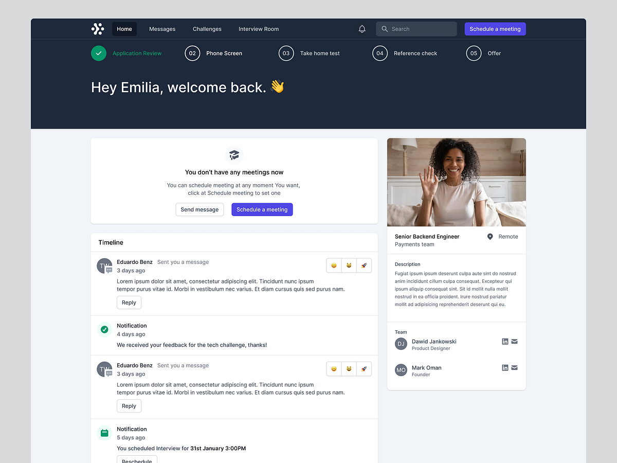 UX of Candidate Profile - Recruitment Platform by Dawid Jankowski on ...