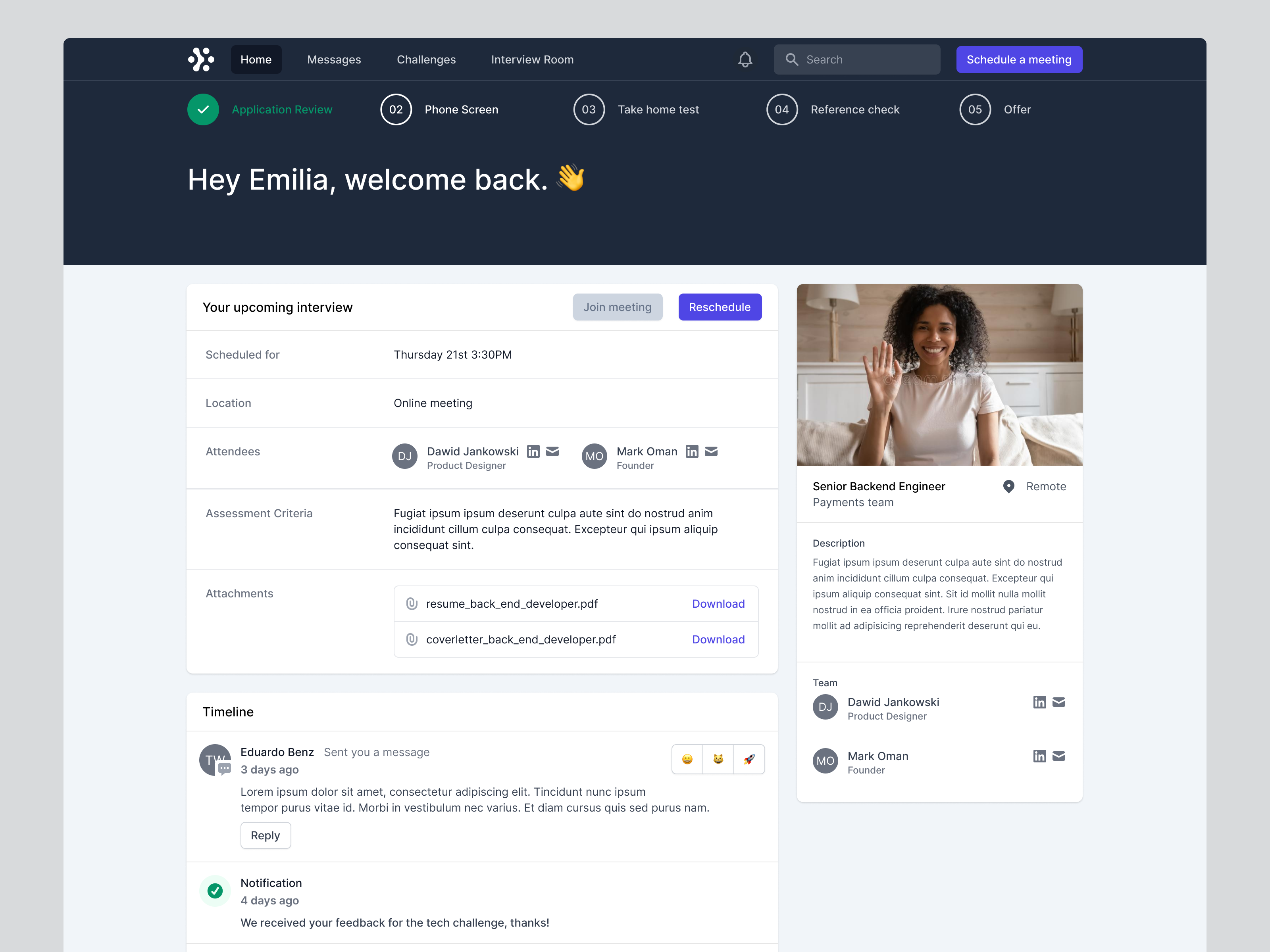 Candidate Website - Recruitment Platform by Dawid Jankowski on Dribbble