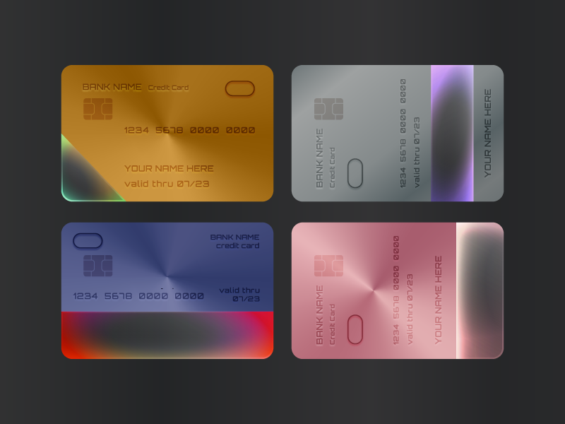 Transparent Debit Card by Aisha Ahya on Dribbble
