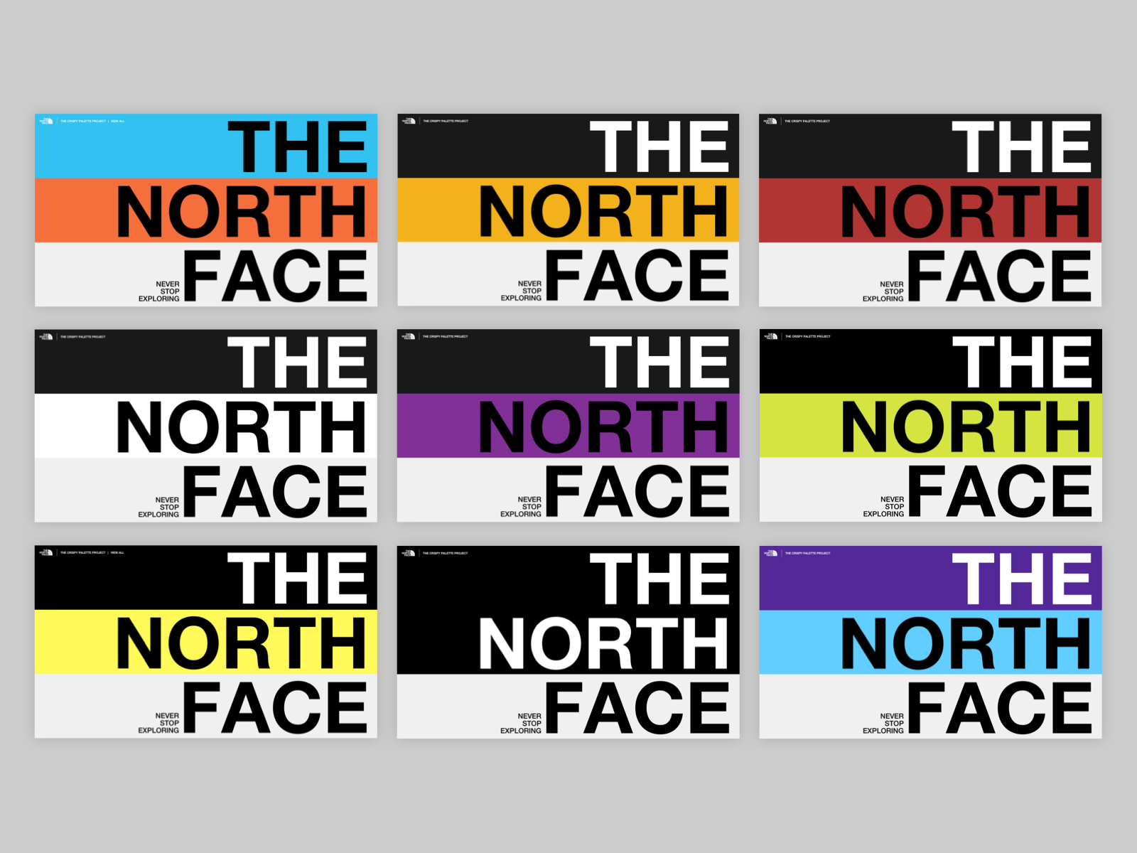 North Face Color Chart