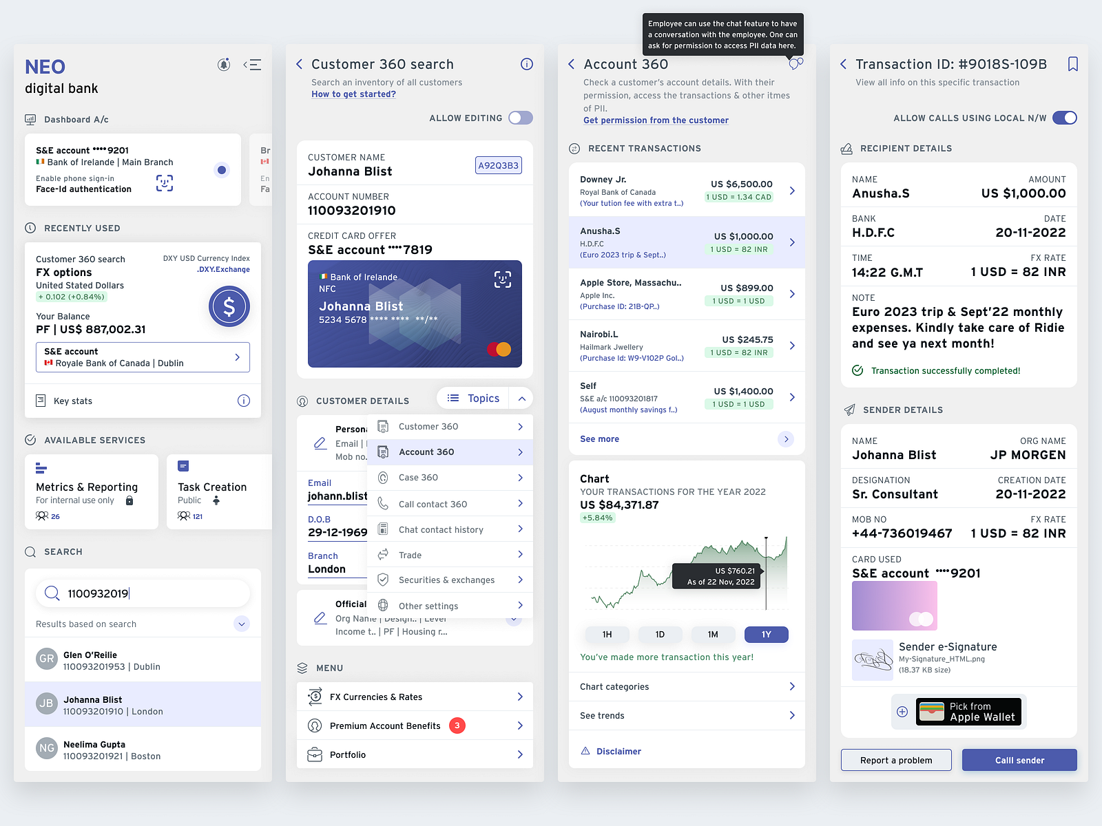 Bank application by Srivathson Thyagarajan on Dribbble