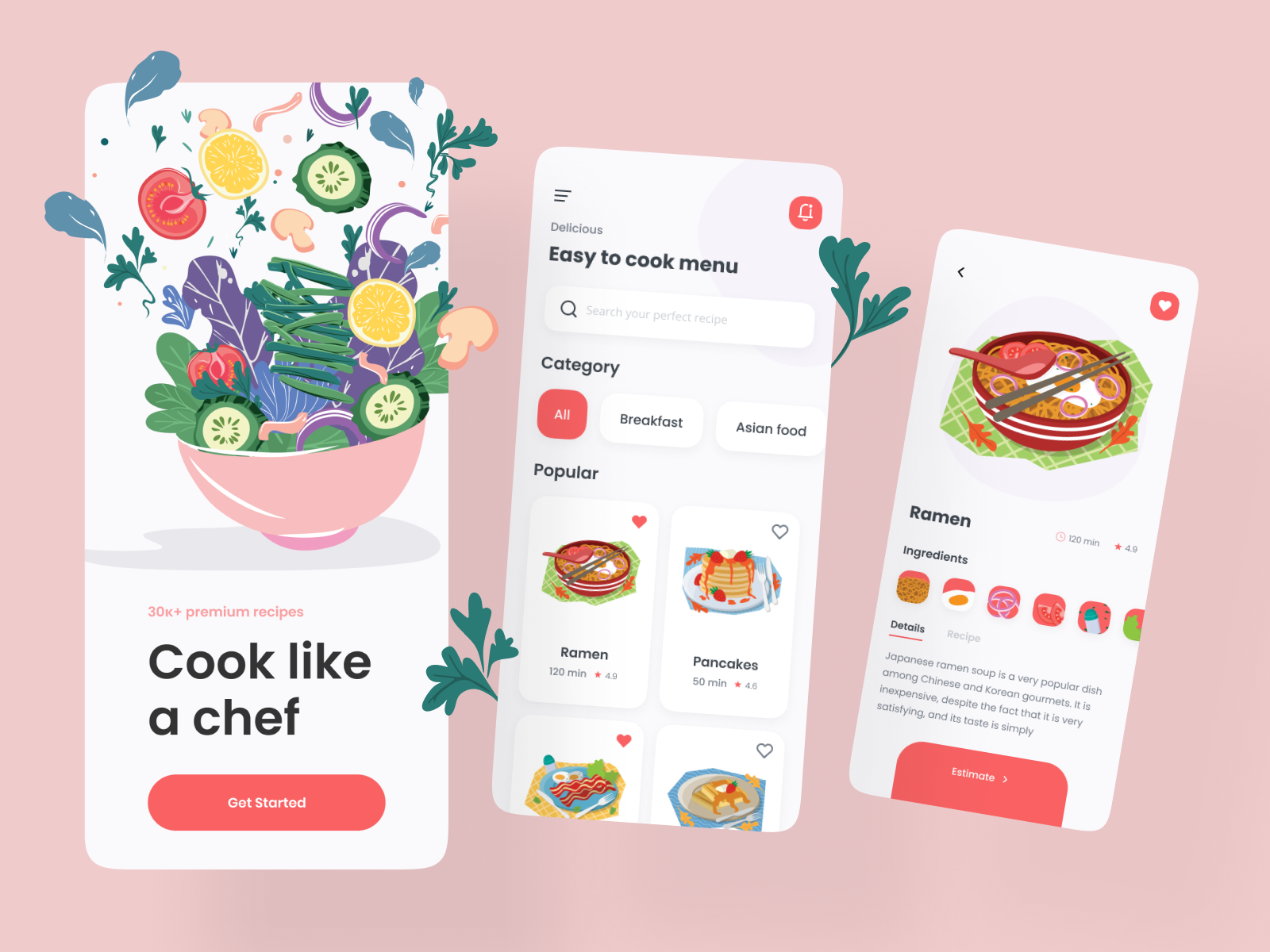 Cooking App by Dmitry Lauretsky for Ronas IT | UI/UX Team on Dribbble