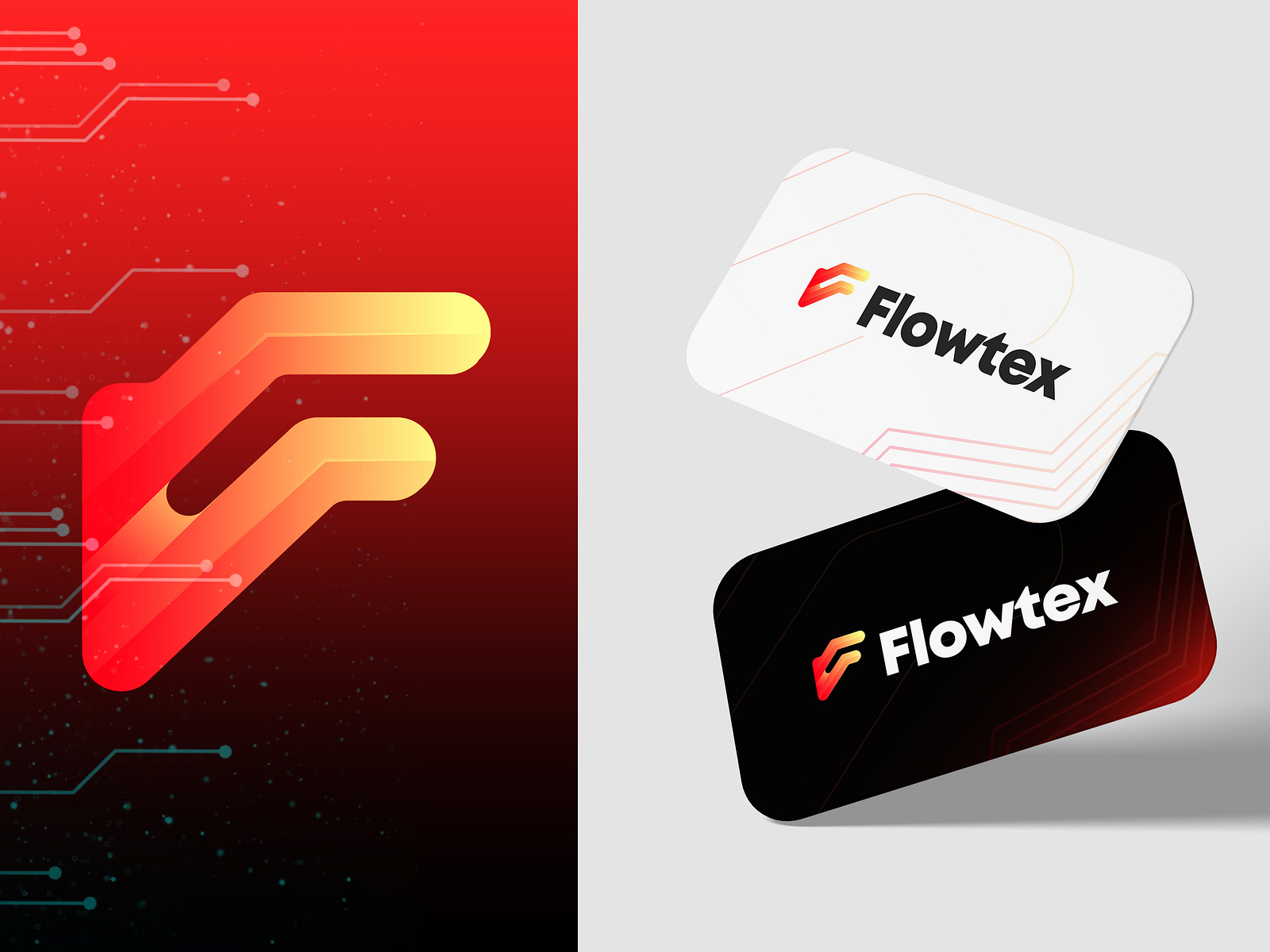 Flowtex - F logo, F letter, Modern logo, Tech, UI, AI, App by ST SOHAN ...