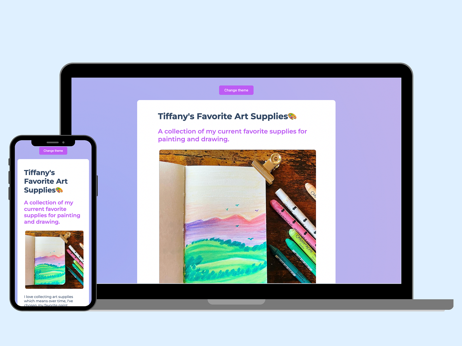 Coding: Change Theme, HTML, CSS, JS by tiffany mackay on Dribbble