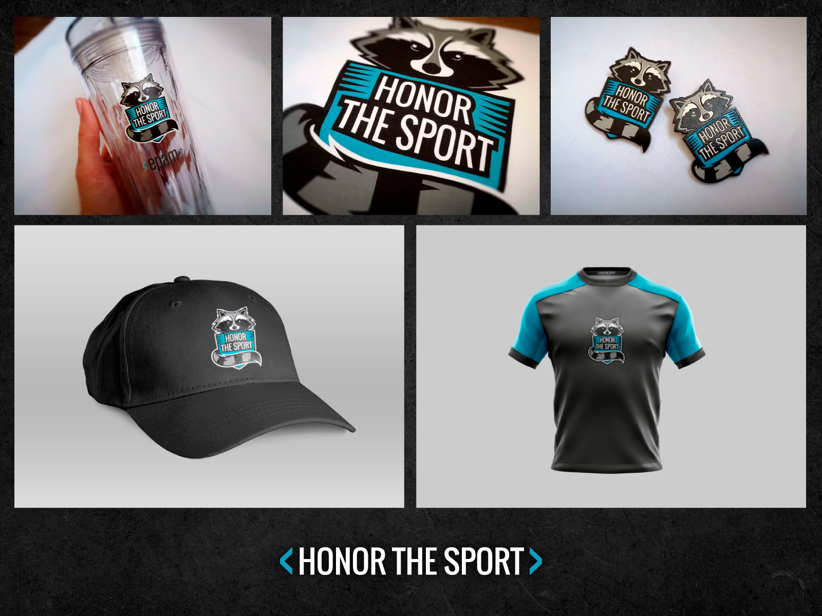 Merch with logo mascot Raccoon by Svetlana Prokhorenko on Dribbble