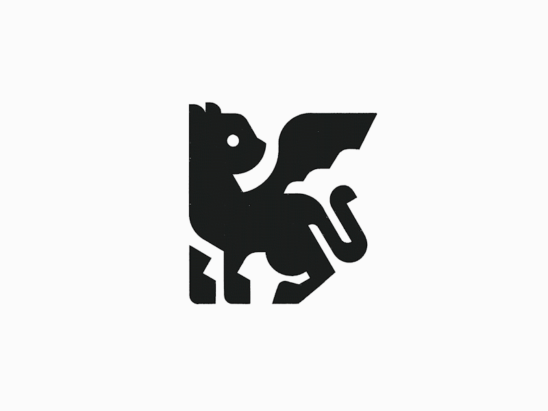 Flying creature animal logo - credit: by Anh Do - Logo Designer on Dribbble