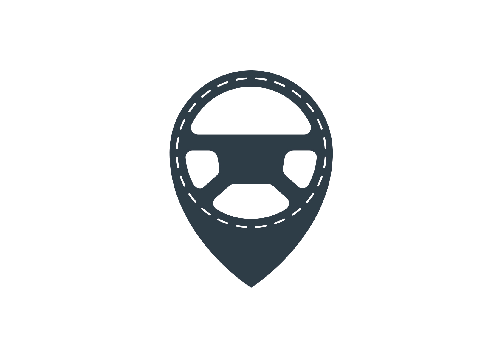 Driver steering wheel car gps map online location marker by Yorga on ...