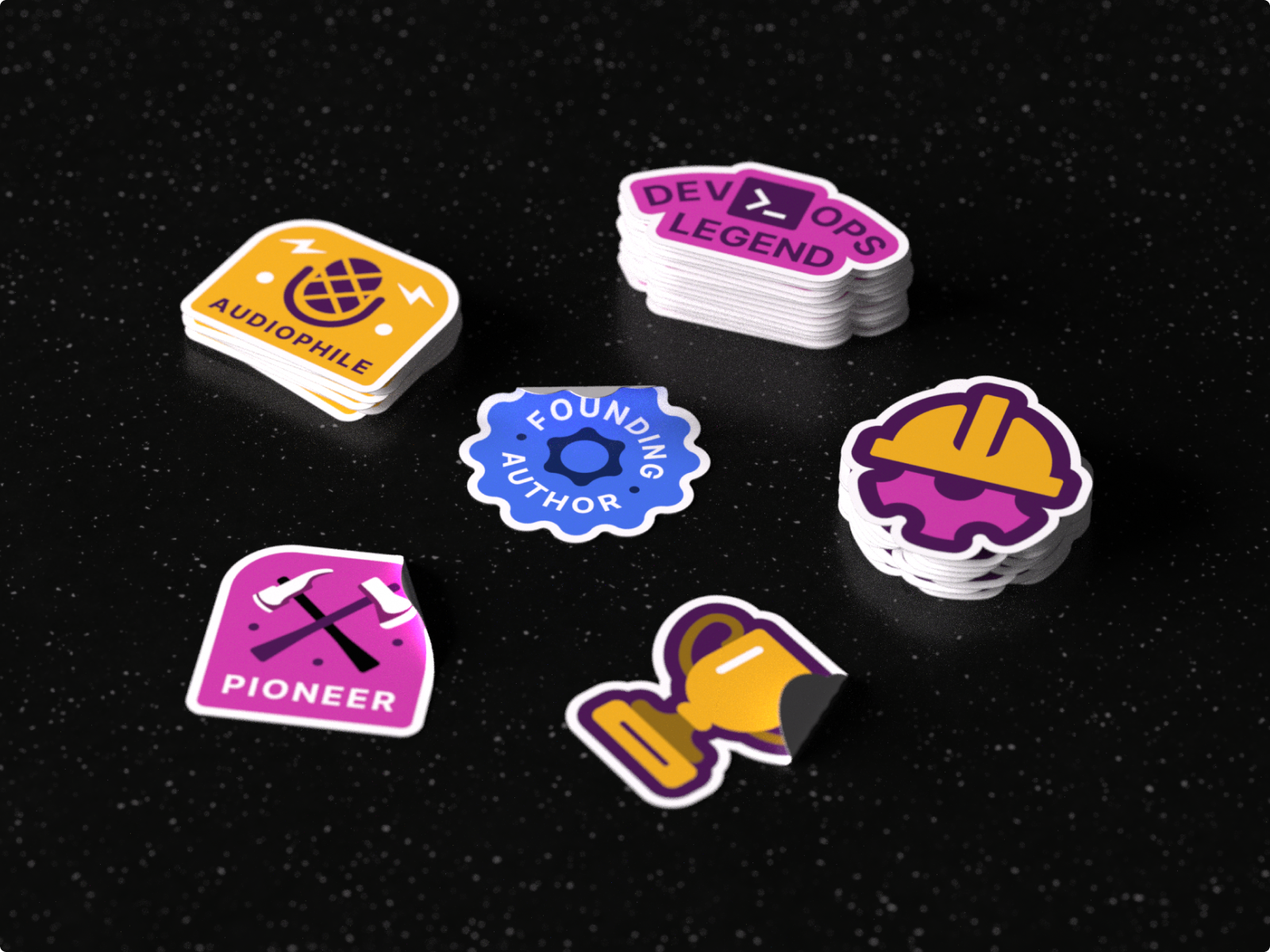 The Ops community stickers by BRIGHTSCOUT on Dribbble