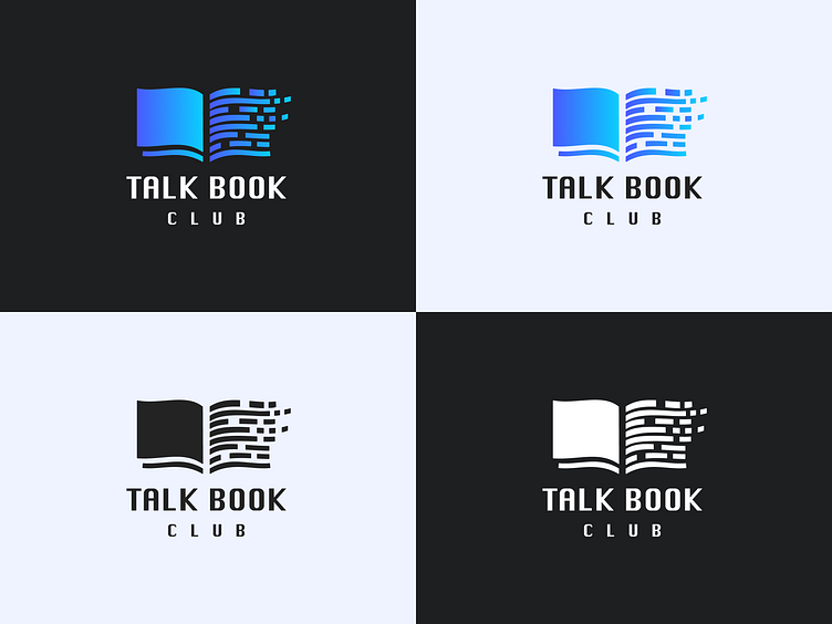 Talk Book Club logo by Rhino Digital on Dribbble