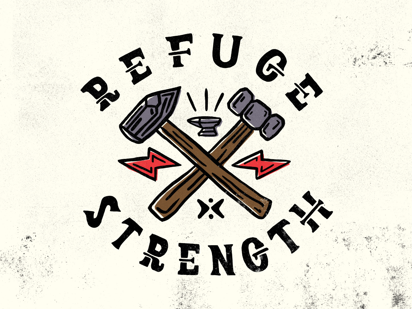 Refuge and Strength - Badge by Shawn Gorton on Dribbble