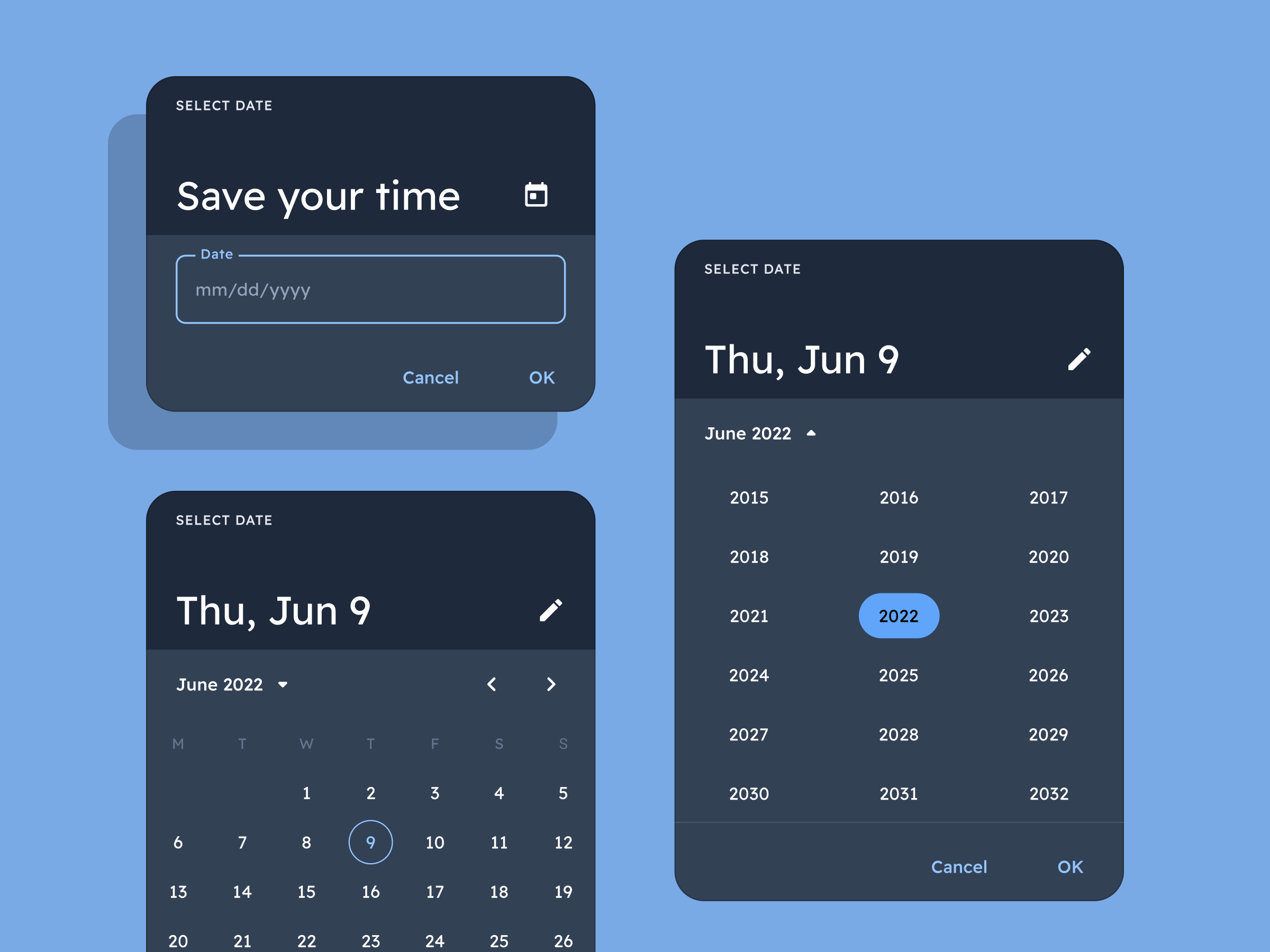 Calendar Templates Date Picker Ui Design By Roman Kamushken For