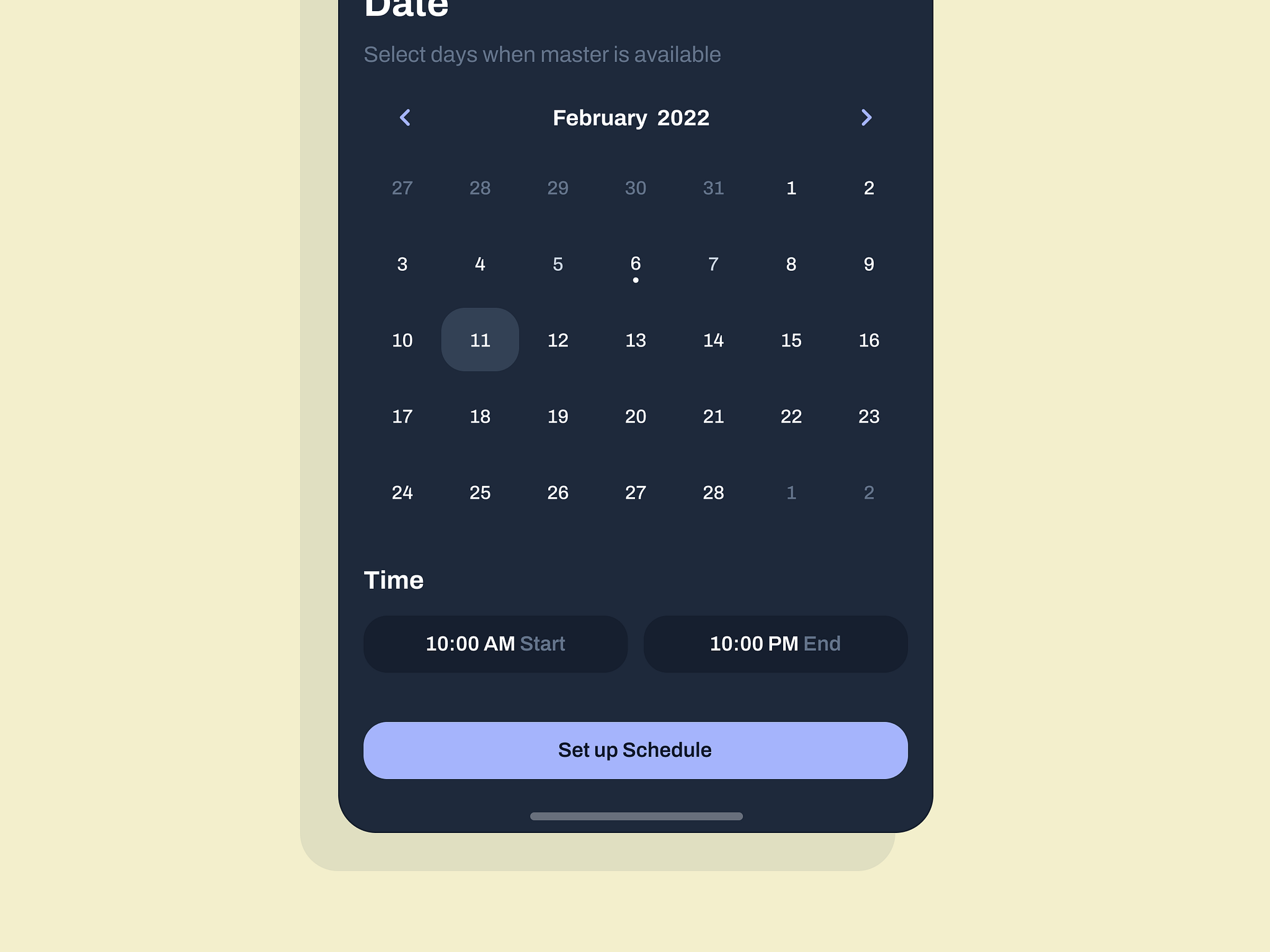 Calendar templates & Date picker UI design by Roman Kamushken for ...