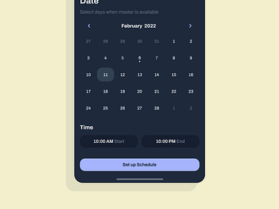 Calendar templates & Date picker UI design by Roman Kamushken for ...