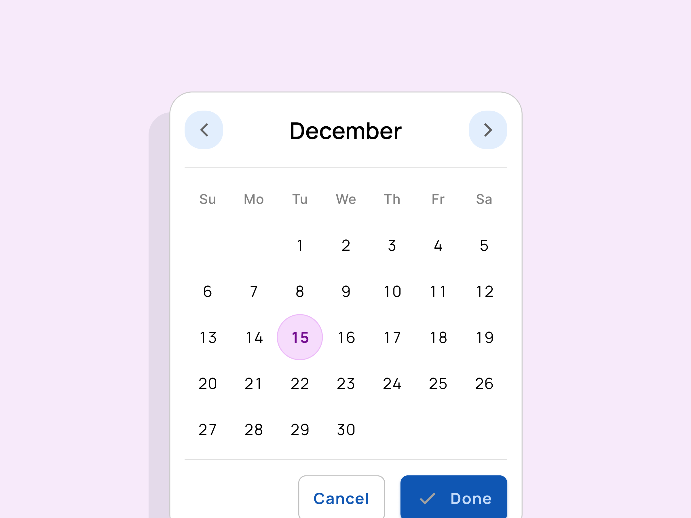 Calendar templates & Date picker UI design by Roman Kamushken for ...