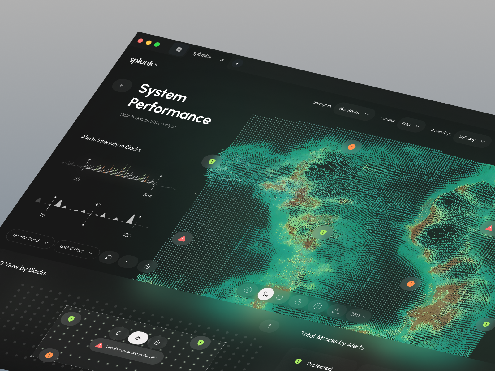 Splunk - Cyber Security Dashboard by Jack R. for RonDesignLab ⭐️ on ...