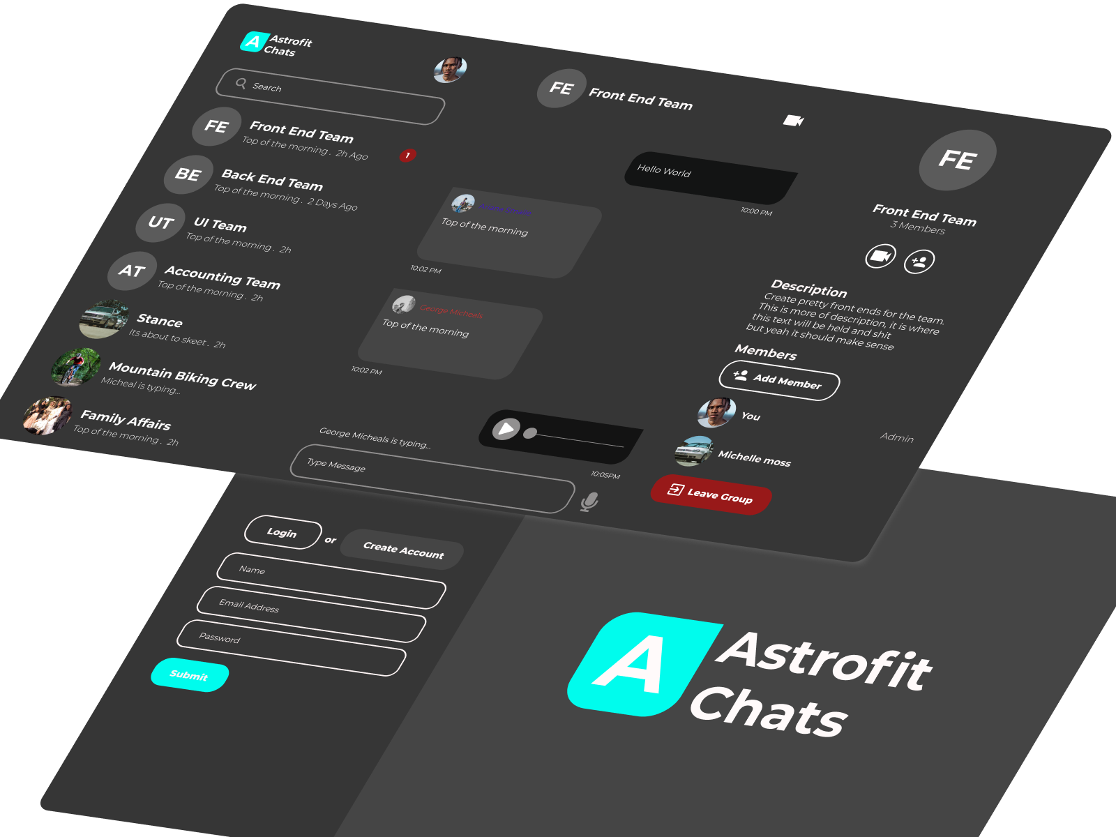 Astrofit Chats by Harun Wafula on Dribbble
