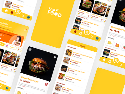 FAST FOOD APPS MOBILE UI DESIGN by Anggik Rakhmatulloh on Dribbble