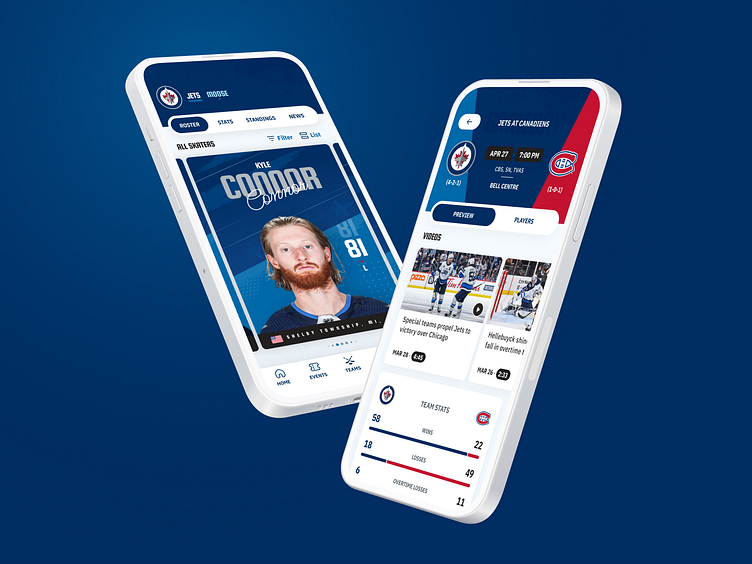 Sport App UI by Steve Ladanyi on Dribbble