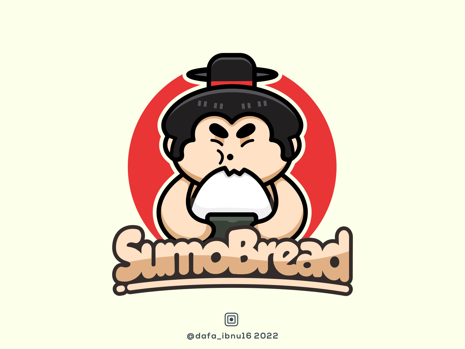 sumo bread logo design by dafa_ibnu16 on Dribbble