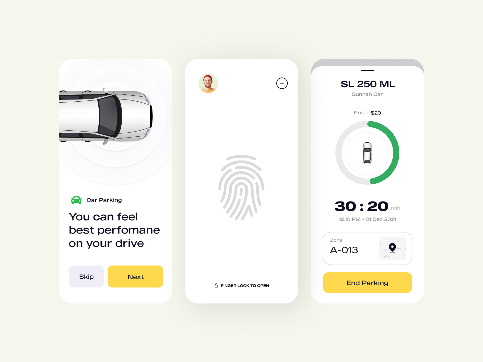 ParkMobile App - Minimal UI | AI by Muhammad Salim for Sadax Studio on Dribbble