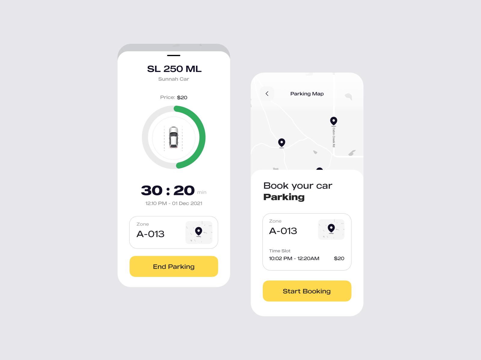 ParkMobile App - Minimal UI | AI by Muhammad Salim for Sadax Studio on Dribbble