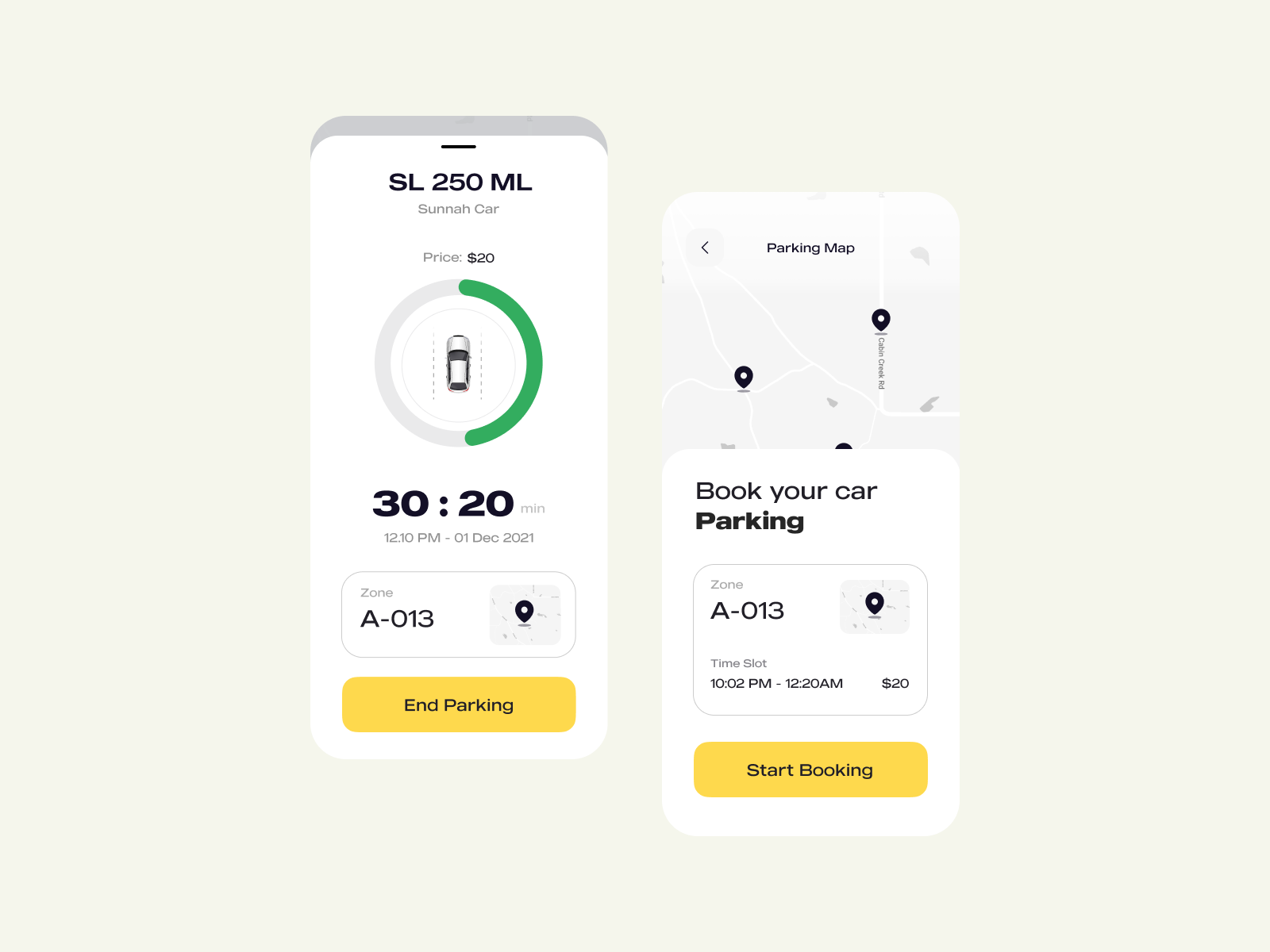 ParkMobile App - Minimal UI | AI by Muhammad Salim for Sadax Studio on ...