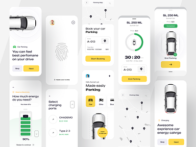 ParkMobile App - Minimal UI | AI by Muhammad Salim for Sadax Studio on Dribbble