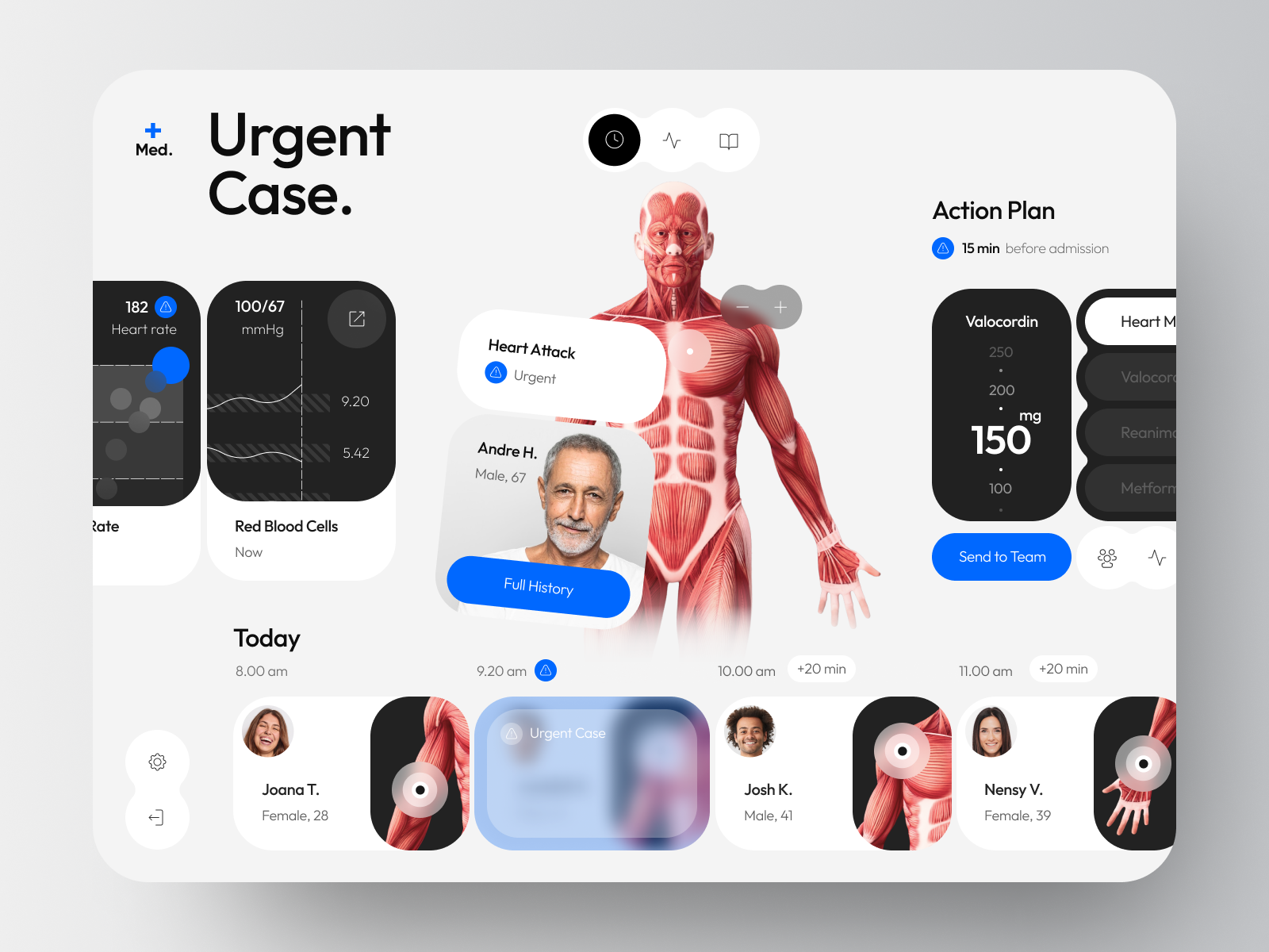 MED+ - Personal Health Chart by Vicki P. for RonDesignLab ⭐️ on Dribbble