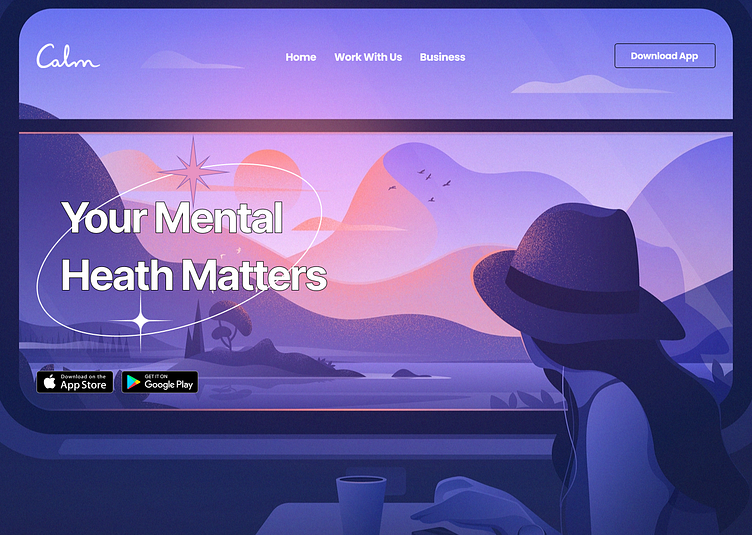 Calm Website redesign by Kareem Khalid on Dribbble