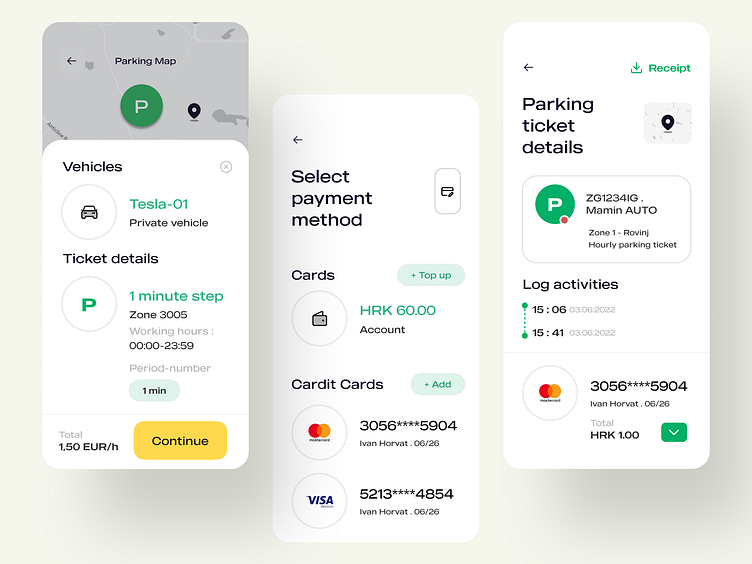 ParkMobile App - Minimal UI | AI by Muhammad Salim for SadaX - UI/UX ...