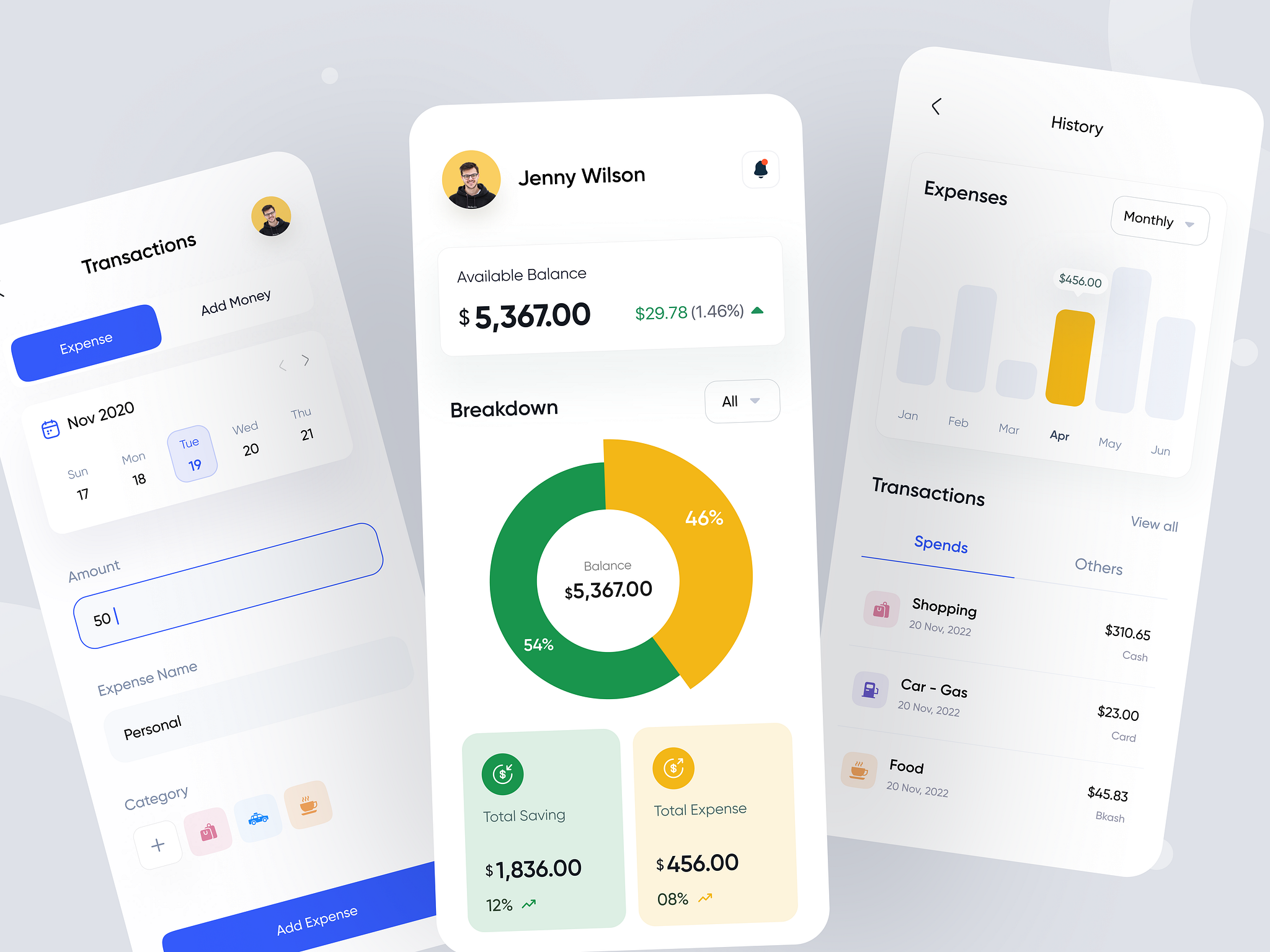 Finance Mobile App | Expense Tracker by Rafiqur Rahman for Filllo ...