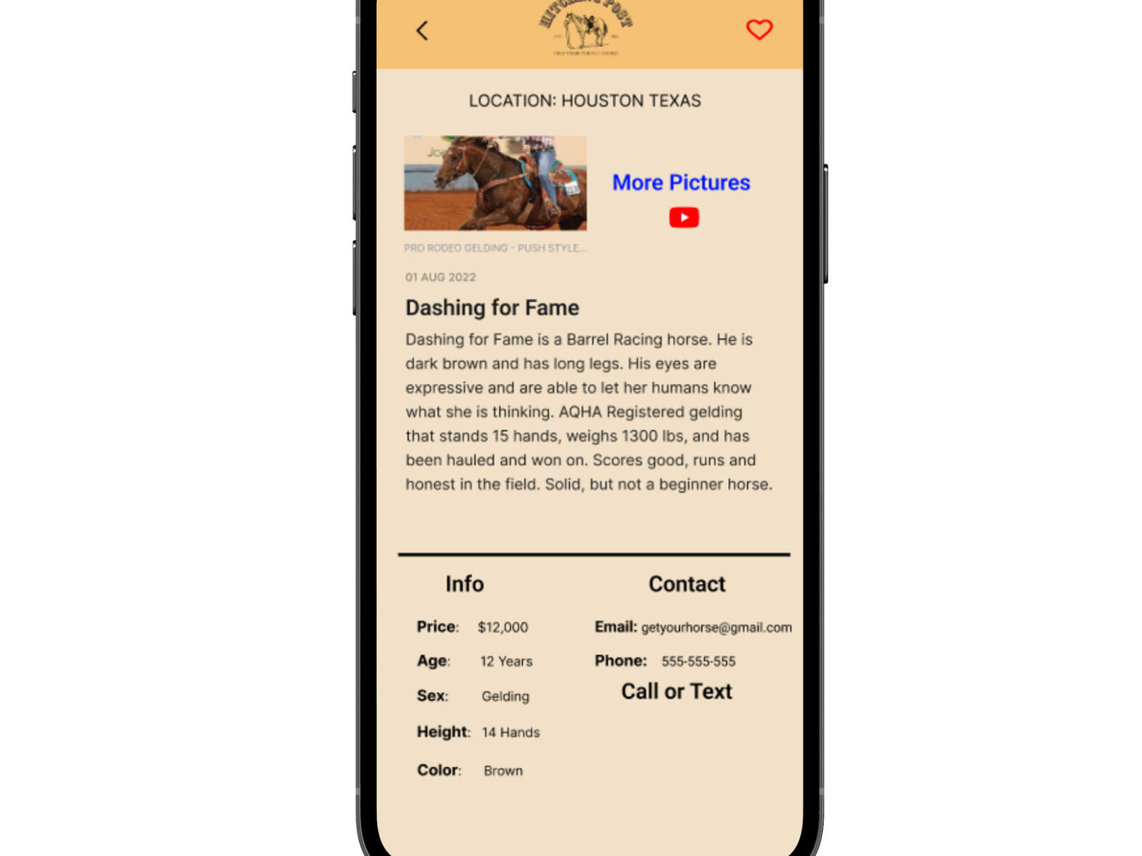 Detail Page of Hitching Post by Elizabeth Talley on Dribbble