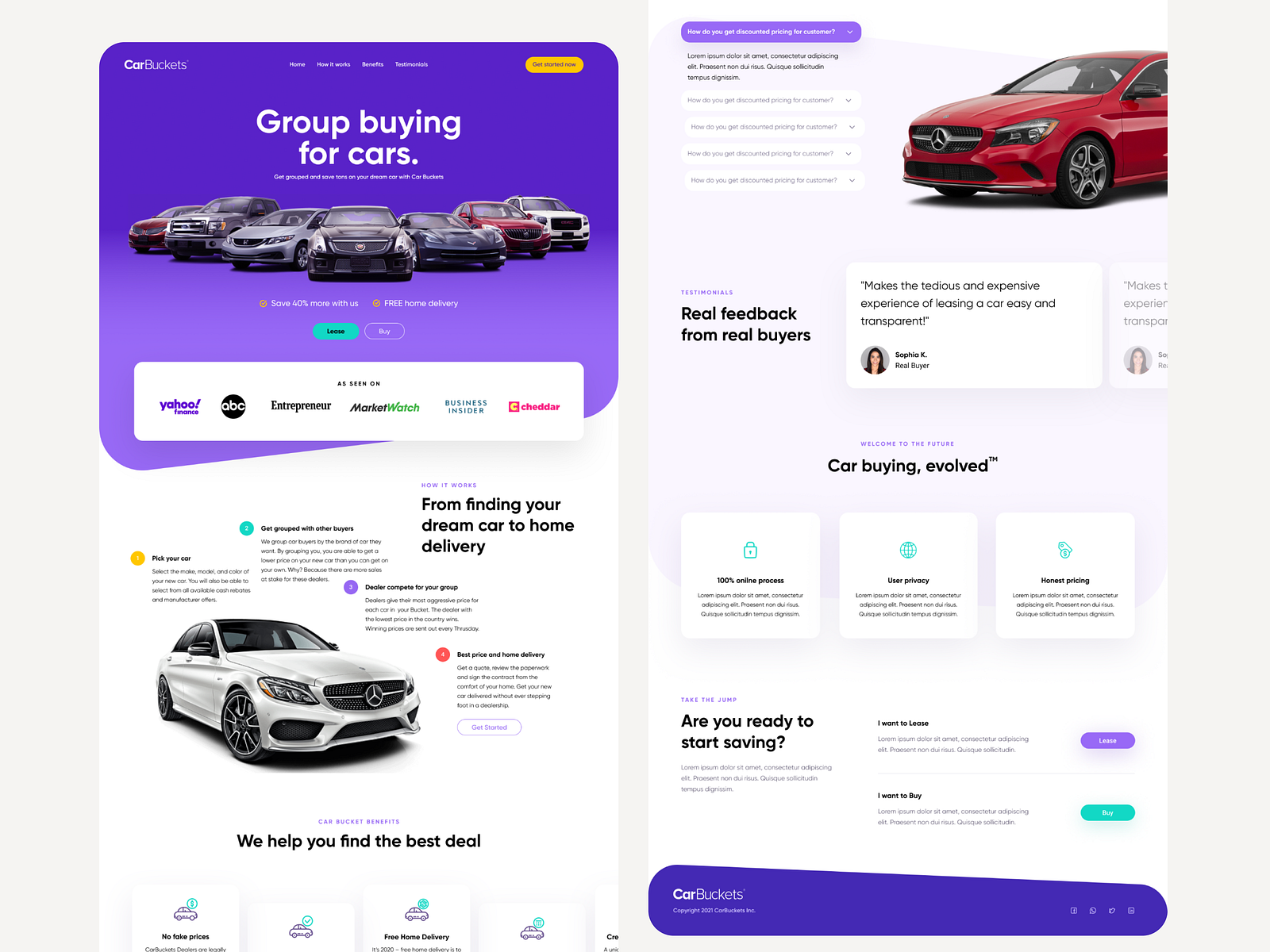Desktop and Mobile version by Hey James! on Dribbble