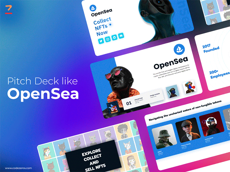 Pitchdeck Like Opensea By Codezeros Technology On Dribbble