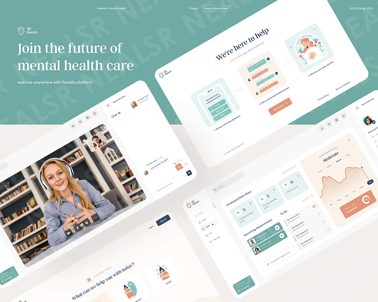 Health website idea by nealsR on Dribbble