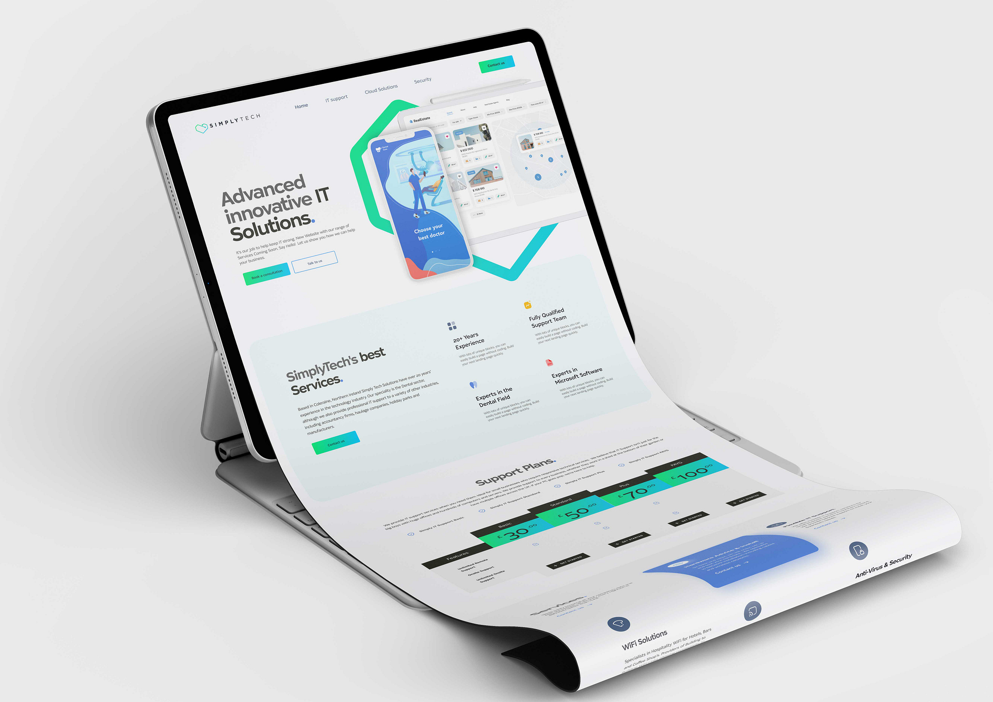SimplyTech by Cubex on Dribbble